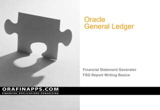 Oracle General Ledger Gl Fsg Ppt
