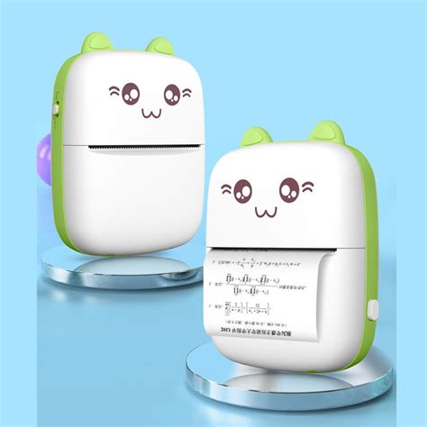 Mini Portable Thermal Printer Paper Photo Pocket Thermal Printer Mini