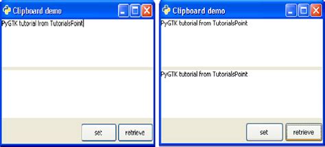 Pygtk Clipboard 剪贴板类 Pygtk 教程