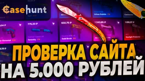 ЗАНОС НА Casehunt КЕЙСХАНТ ВЫДАЛ ЗАНОС ПРОВЕРКА САЙТА НА 5000р Youtube