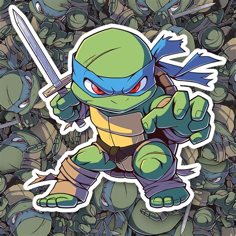 Chibi Leonardo Sticker Fast And Free Shipping Turbo Vinyl