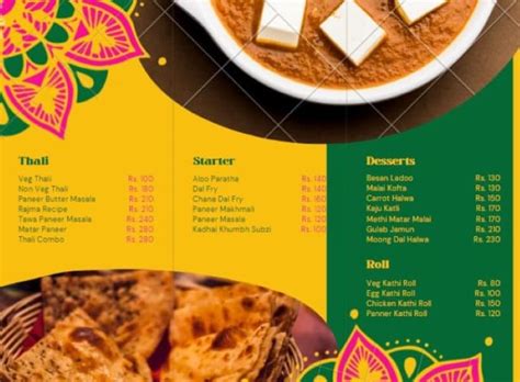Design The Tri Fold Menu For Restaurants And Other Businesses As Well