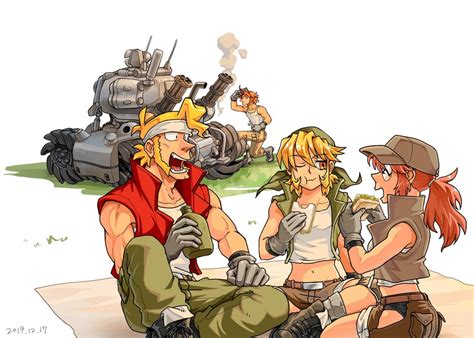 Fio Germi Kasamoto Eri Marco Rossi And Tarma Roving Metal Slug