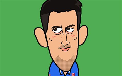 ノバク・ジョコビッチ 似顔絵ブログのようなもの
