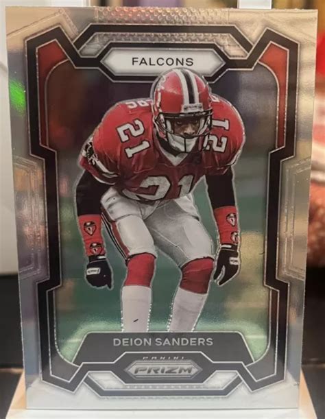 2023 PANINI PRIZM DEION SANDERS 15 Faucons D Atlanta Argent RARE EUR