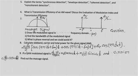 Solved 5 Explain The Terms Synchronous Detection