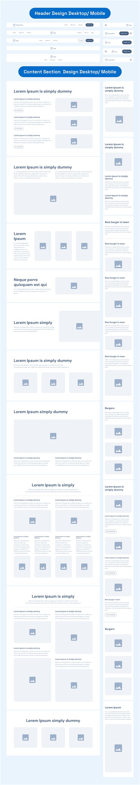 Website Wireframes Ui Kit By Aashifa Sheikh On Dribbble