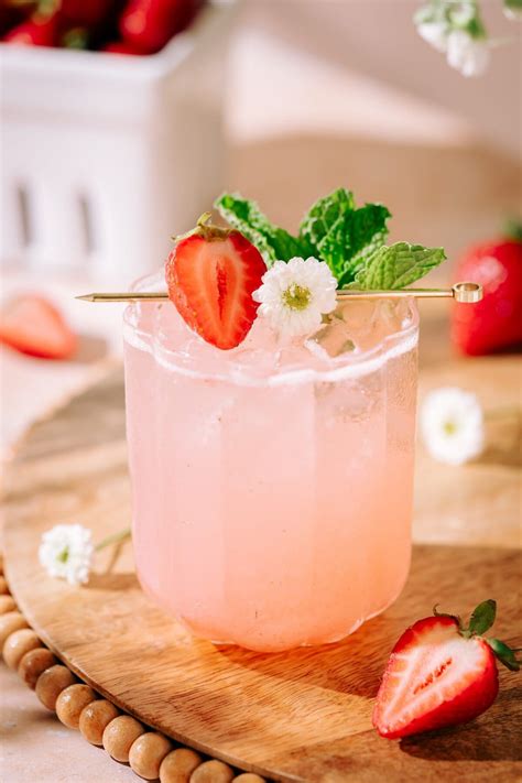 Refreshing Strawberry White Wine Spritzer Recipe The Social Sipper