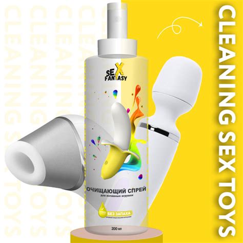 Очищающий спрей 200 мл для секс игрушек Sex Fantasy с антимикробным эффектом устраняет