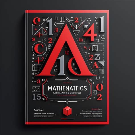 A Red And Black Book That Says Maths Premium Ai Generated Image