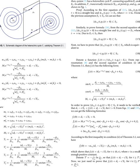 Figure 1 From Existence Of Homoclinic Orbits And Heteroclinic Cycle In