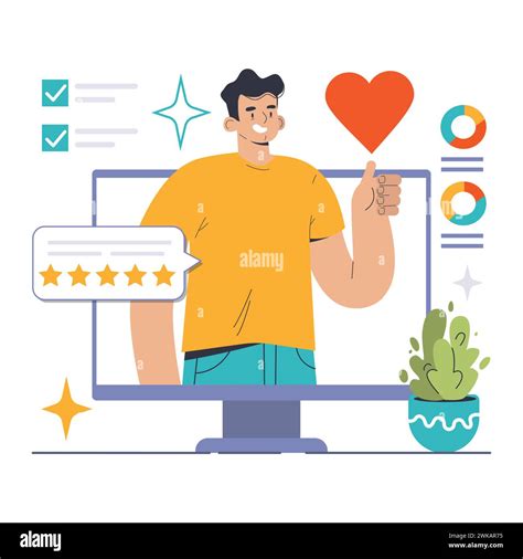 Satisfied User Gives Thumbs Up Beside Monitor Showcasing Performance Metrics Stellar Reviews