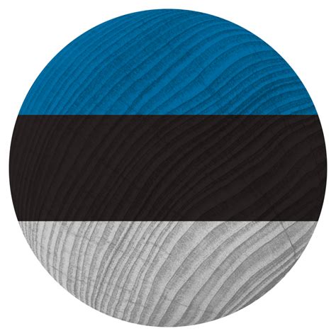 Estonia Country Flag In Circle Shape 34966122 Png