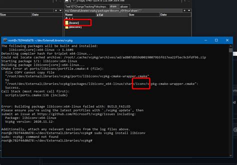 Docker Libiconv Build Failure Issue Microsoft Vcpkg Github