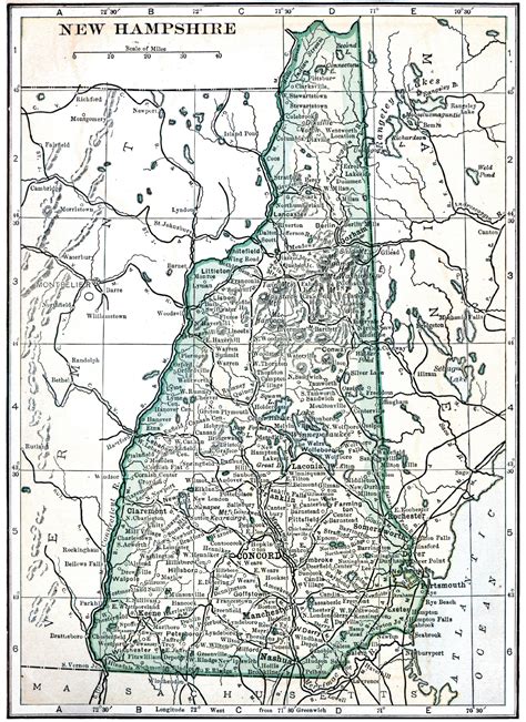 New Hampshire Railroads Map History Abandoned Lines