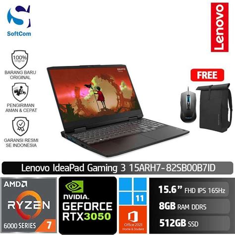 Jual Lenovo Ideapad Gaming 3 15arh7 B7id Laptop Gaming Amd Ryzen 7