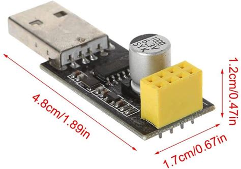 ESP 01 Adaptador Programador USB A ESP8266 Placa De Desarrollo REF2108 Leantec ES