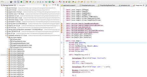 Maven Metadata Extractor Class File Unable To Import In Java Class