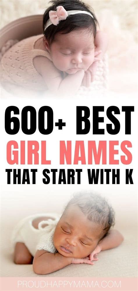 600 Girl Names That Start With K Unique And Pretty