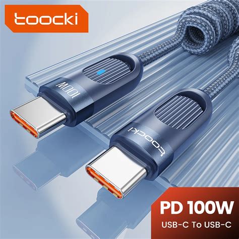 Автомобильный пружинный кабель Toocki PD 100 Вт, телескопический кабель ...