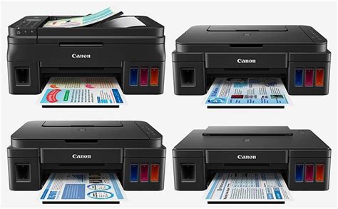 four different views of the same printer