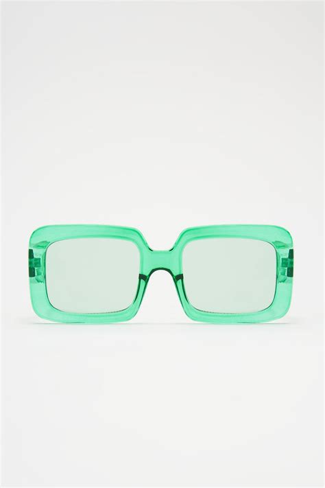 Make It Right Babe Sunglasses Green Fashion Nova Sunglasses