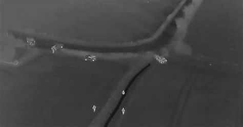 Drone Footage Captures Moment Suspected Drug Driver Arrested After