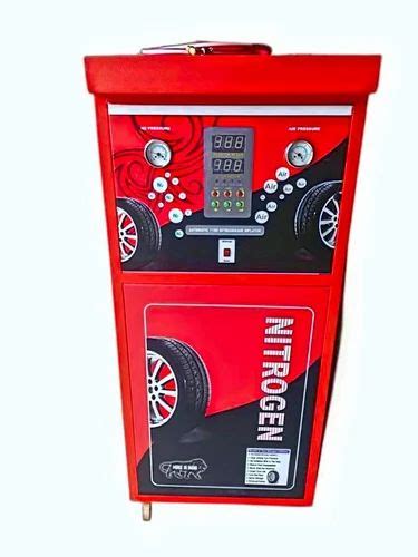 Red Digital Automatic Tyre Nitrogen Inflator Machine 230v 95 Percent