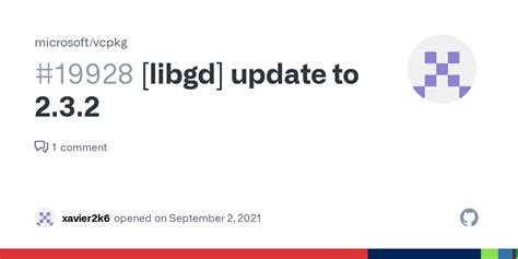 Libgd Update To 232 · Issue 19928 · Microsoftvcpkg · Github