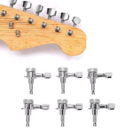 6 Tuning Pegs Electric Guitar Machine Heads Tuners Parts 1 18