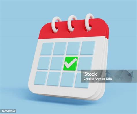 3d 시간 관리 아이콘입니다 약속 날짜 일정 미리 알림 회의 계획 날짜가 표시된 달력입니다 3d 그림 0명에 대한 스톡 사진 및 기타 이미지 Istock
