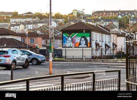 Political Murals In Londonderry Northern Ireland United Kingdom Stock