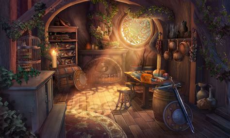 Fantasy House Concept Art Environmental Inspiration Illustrations