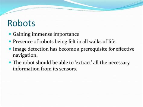 Ppt 3d Time Of Flight Sensors For Robot Navigation Powerpoint Presentation Id 7086766
