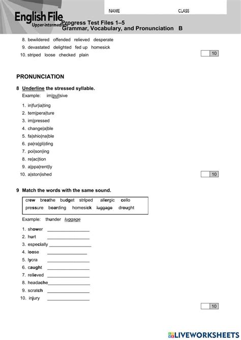 mid course test ui ef online exercise for live worksheets