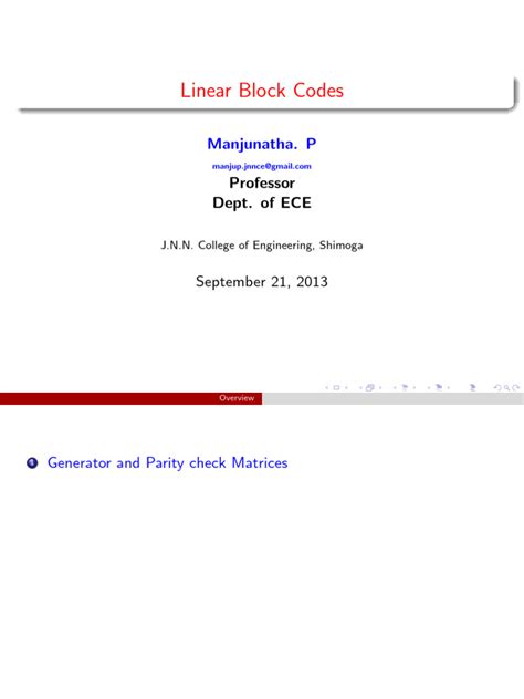 Block Code Pdf Error Detection And Correction Linear Map