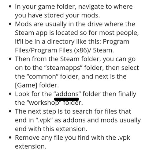Im Trying To Delete Mods From My Pc But I Cant Find The Addons Folder Everything Before That