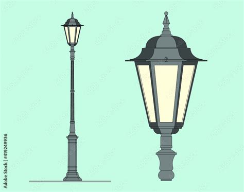 Classic Street Lamp Outdoor Lighting Of The City Urban Design Design