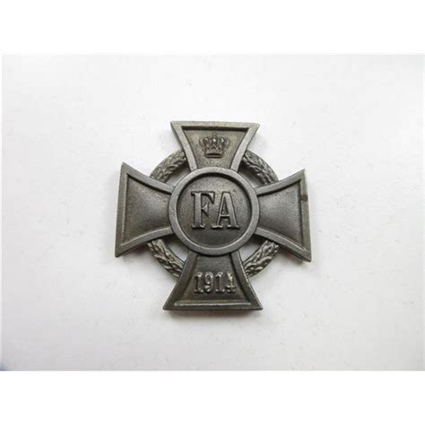 Wwi German Friedrich August Cross 2nd Class Campaign Service Medal