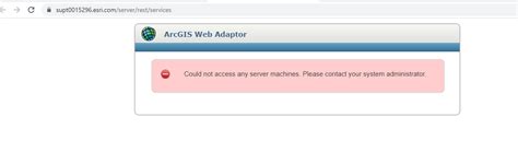 Error Could Not Access Any Server Machines Please Contact Your System