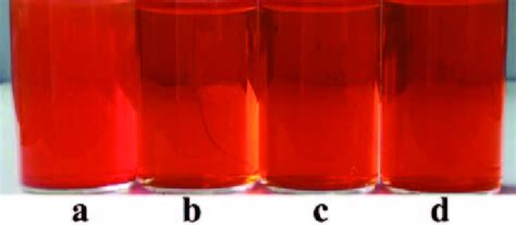 Pictorial Diagram Of Colloidal Selenium With Different Concentrations