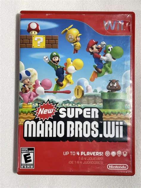NEW SUPER MARIO Bros Wii 2009 Case Manual And Inserts Only NO