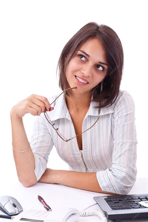 Premium Photo Business Woman Holding Glasses
