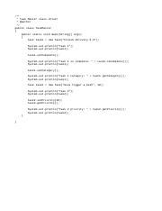 TaskMaster Java Task Master Class Driver Author Public