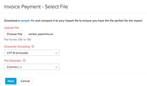 Importing Exporting Invoice Payments Knowledge Base Zoho Inventory