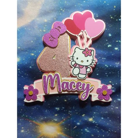 Hello Kitty Customized Cake Topper Shopee Malaysia