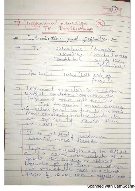 Solution Trigeminal Neuralgia Nursing And Medicine Notes Studypool