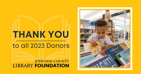 2023 Donors Johnson County Library Foundation