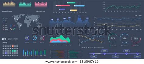 Modern Ui Graphic Data Infographic Dashboard Stock Vector Royalty Free Shutterstock