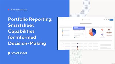 Portfolio Reporting Smartsheet Capabilities For Informed Decision